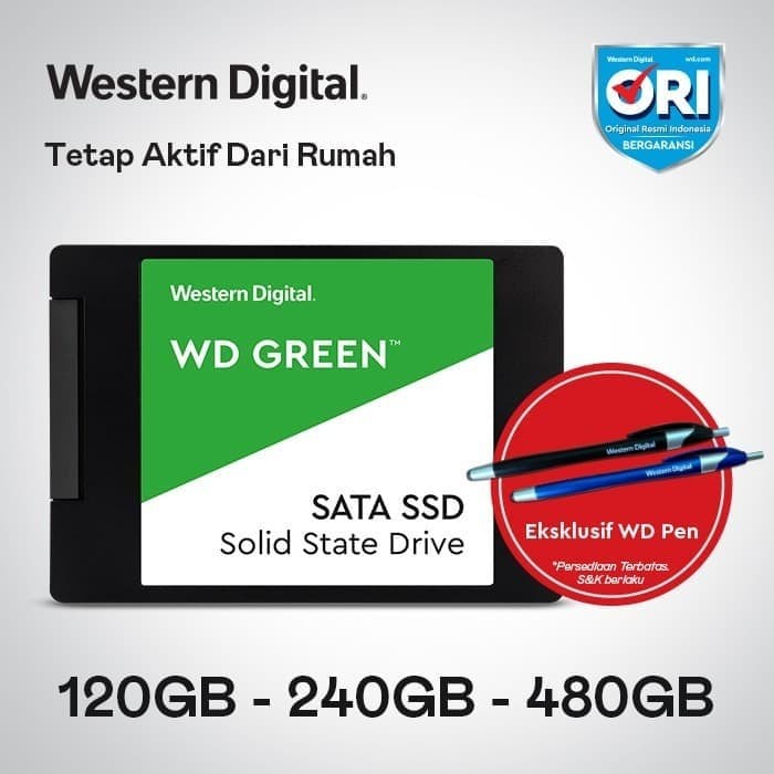 Jual WD Green SSD 240GB Sata 3 - WDC Green 240 GB 2.5" - Jakarta Pusat ...