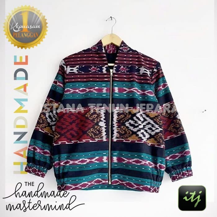 Jual Jaket Batik Tenun Pria Wanita Black Batik Etnik - Kab. Jepara ...