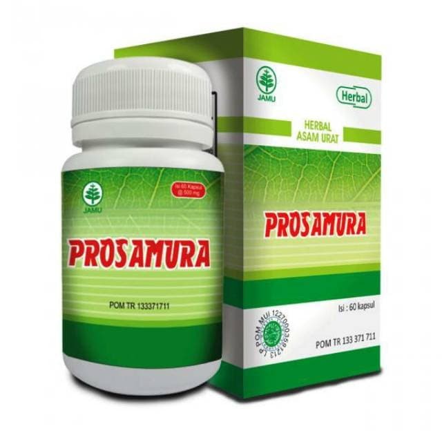 Jual Kapsul Obat Herbal Asam Urat Rematik Nyeri Sendi Prosamura Hiu