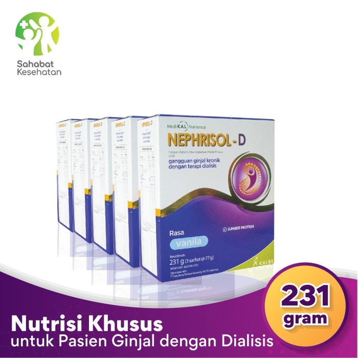 Jual Bundle 5 Box Nephrisol D - Nutrisi Tinggi Protein Pasien Gagal ...