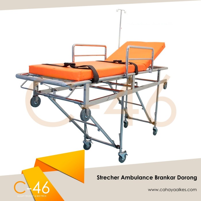 Jual Brankar Ambulance | Stretcher Tandu Dorong Ambulan - Kota ...