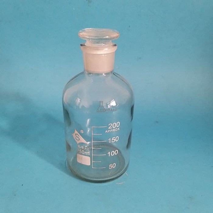 Jual BOTOL REAGEN 250ml BENING MULUT KECIL REAGENT BOTTLE CLEAR 250 ml ...