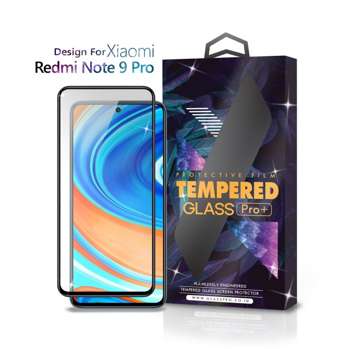 Jual Tempered Glass Xiaomi Redmi Note 9 Pro Full Cover Black - Kota ...