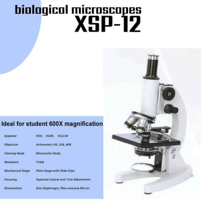 Jual Microscope Monoculer XSP-12 / Mikroskop Monokular XSP-12 - Jakarta ...