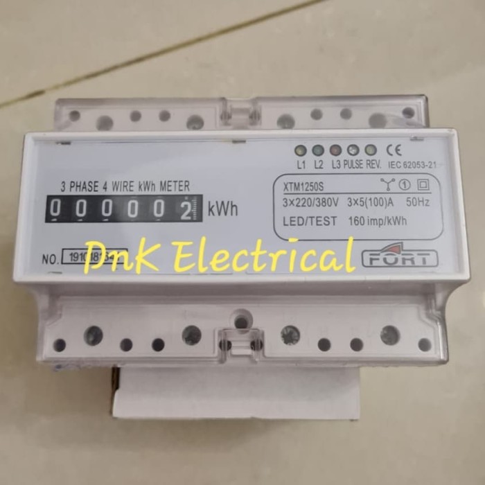 Jual KWH Meter 3 Phase Merk Fort XTM1250S Analog Direct - Jakarta Utara - DnK ELECTRICAL | Tokopedia