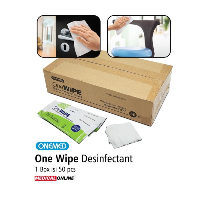 Jual ONE WIPE TISSUE DISINFEKTAN ONEMED PER PC MEDICAL ONLINE ...