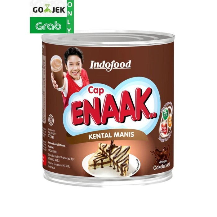 Jual 1 KARTON Susu Kental Manis ENAAK / SKM Coklat Enak 370gr - Kota ...