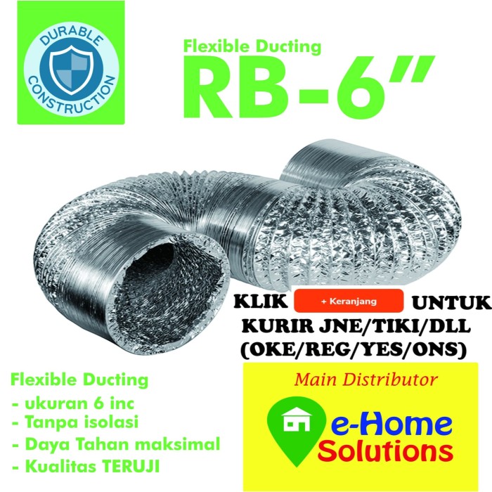 Jual Flexible ducting 6 inch / flexible duct 6 inch ( komplit ...