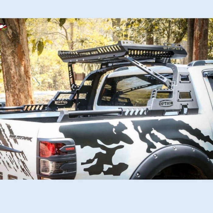 Jual OPTION – Roll bar with roof rack Ford ranger T6 T7 T8 - Jakarta ...