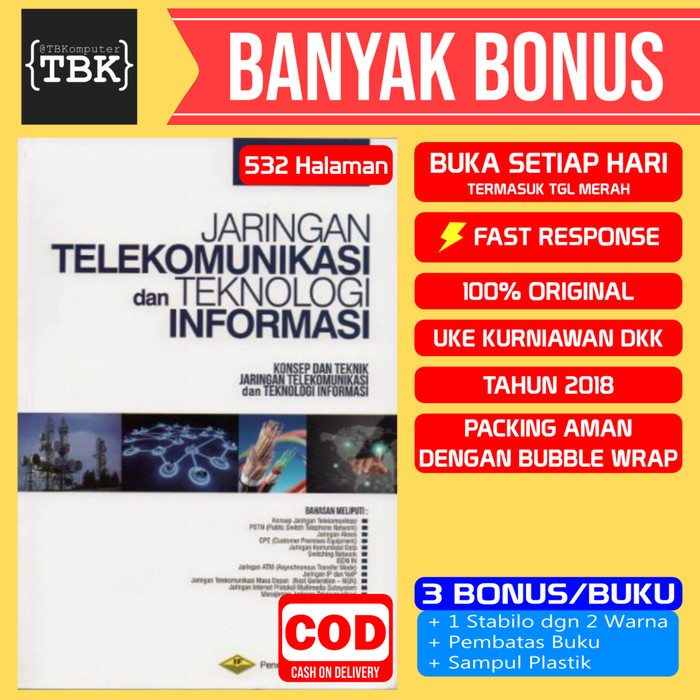 Jual Buku Konsep dan Teknik Jaringan Telekomunikasi dan Teknologi ... Jual Buku Konsep dan Teknik Jaringan Telekomunikasi dan Teknologi ...