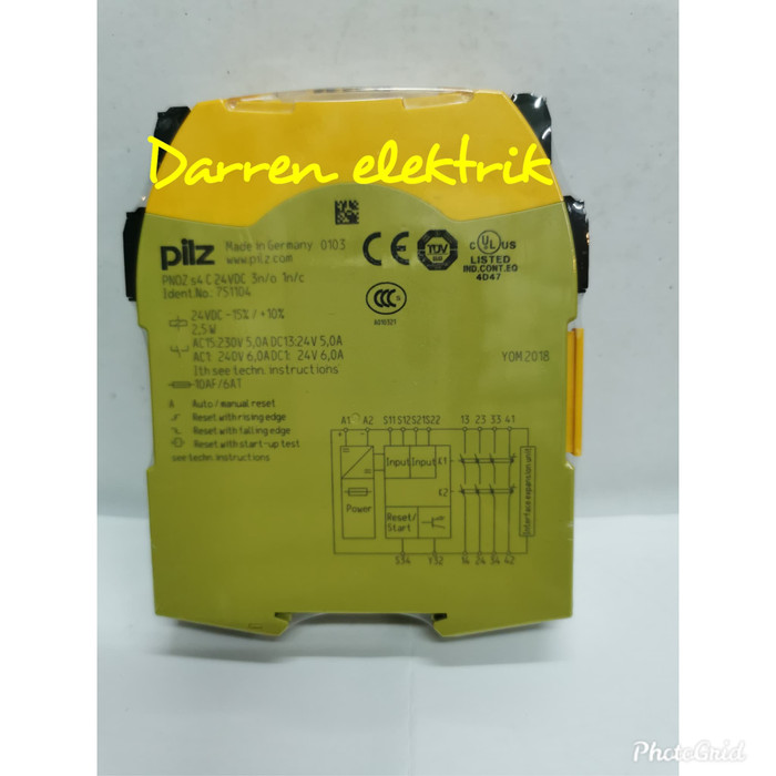 Jual safety relay pilz PNOZ-S4, 24vdc 751104 - Jakarta Barat - darren ...