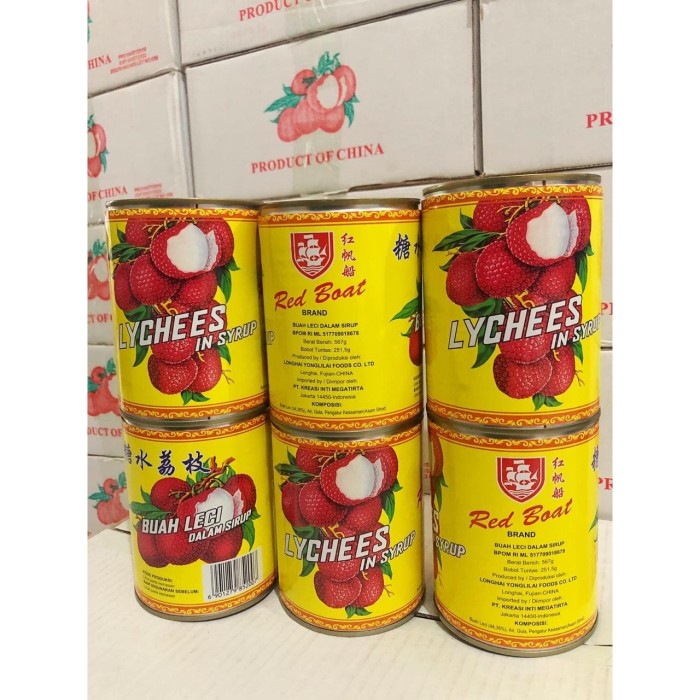 Jual Leci kaleng Red Boat Brand Lychees in syrup - buah leci dalam ...