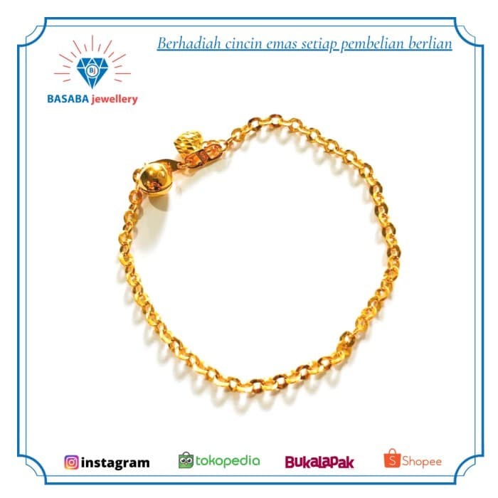 Jual gelang emas 700 gelang wanita DUA GRAM - Jakarta Timur - BASABA ... Jual gelang emas 700 gelang wanita DUA GRAM - Jakarta Timur - BASABA ...