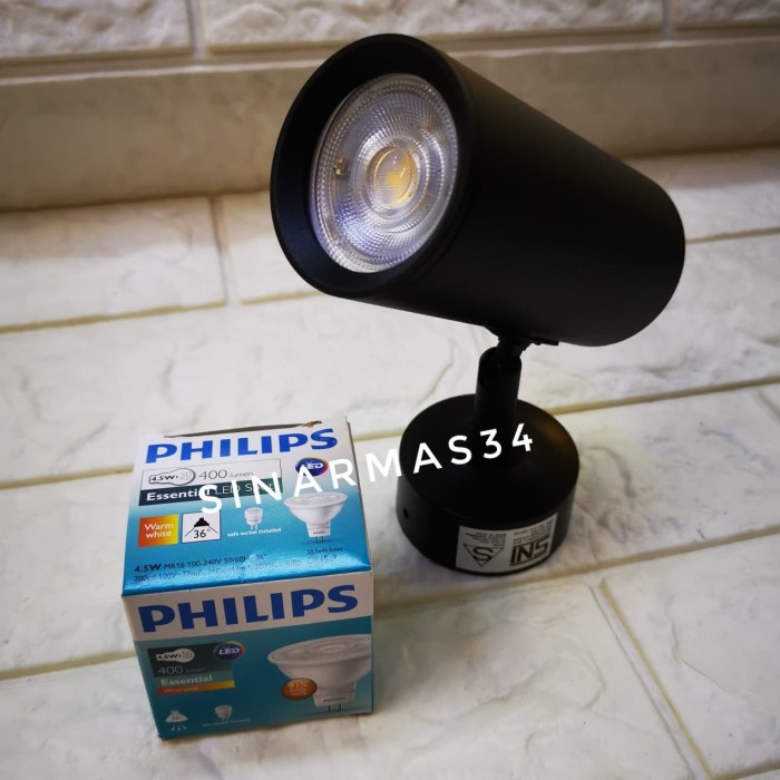 Jual Spotlight 215 Philips 4.5watt LED Tabung MR16 Tempel Plafon ...