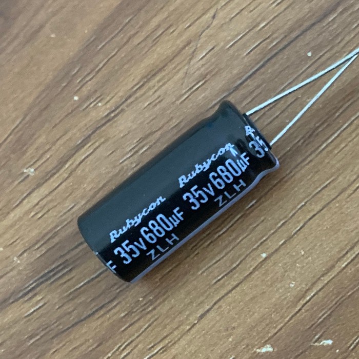 Jual Capacitor Elco 680uF/35V Rubycon ZLH Series - Kab. Bandung - RDD ...