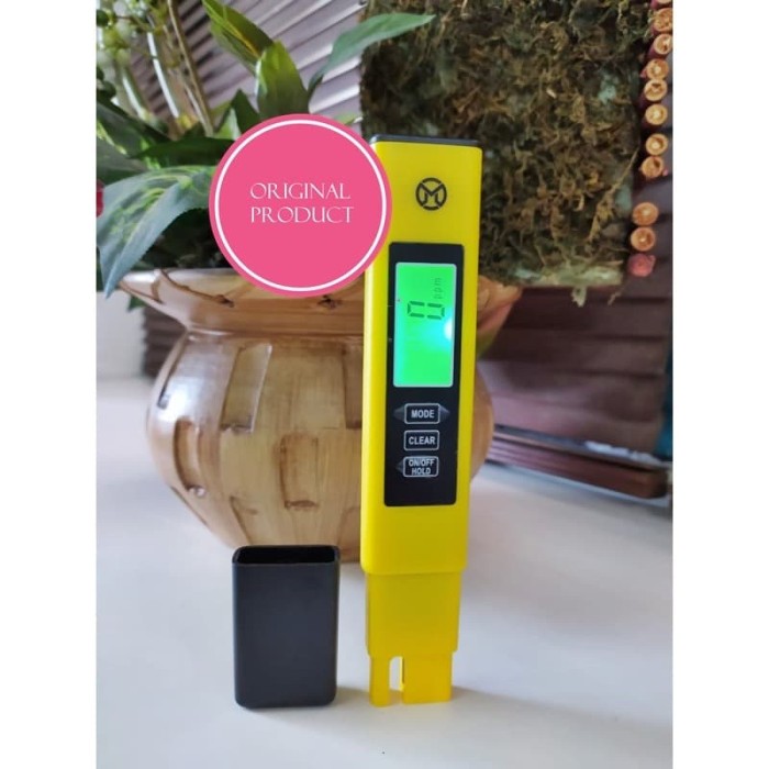Jual TDS & EC Meter Kuning / TDS Dan EC Meter Hold With Temperature A2 ...