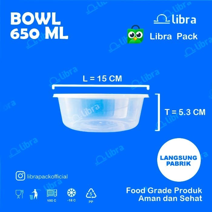 Jual 25 Pcs - Thinwall 650 ml Pack Bulat Bowl Mangkok Tahan Panas ... Jual 25 Pcs - Thinwall 650 ml Pack Bulat Bowl Mangkok Tahan Panas ...
