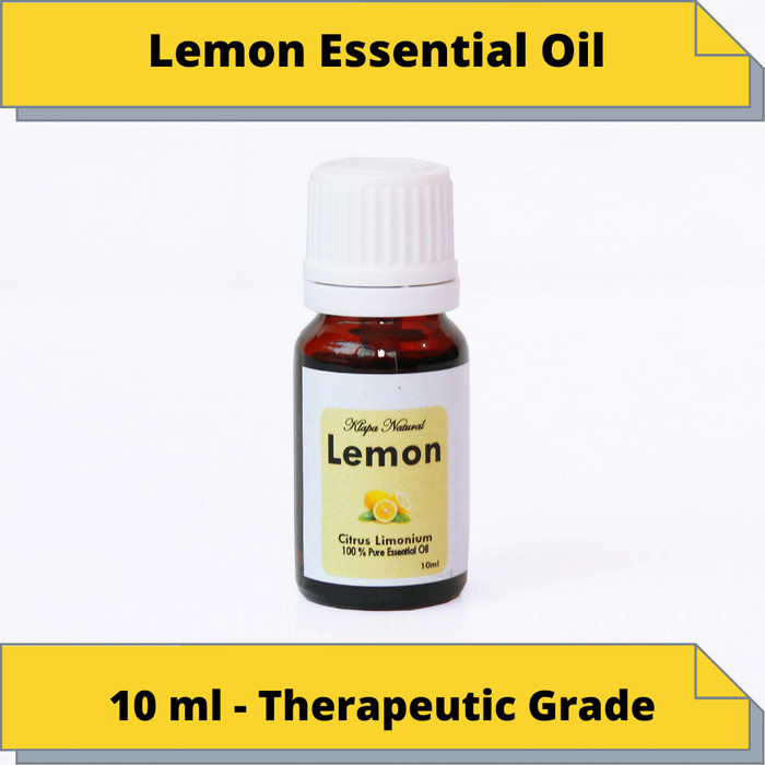Jual Lemon Essential Oil 100% Pure Minyak Lemon 10 ml Therapeutic Grade ...