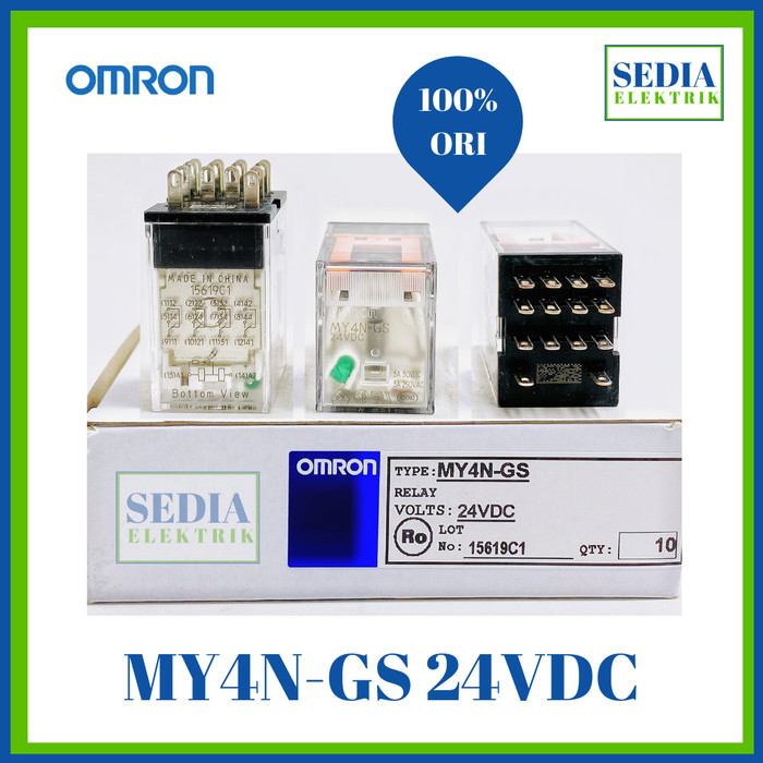 Jual Relay Omron MY4N-GS-24VDC MY4NGS 24VDC - Kota Cimahi - Sedia Elektrik | Tokopedia