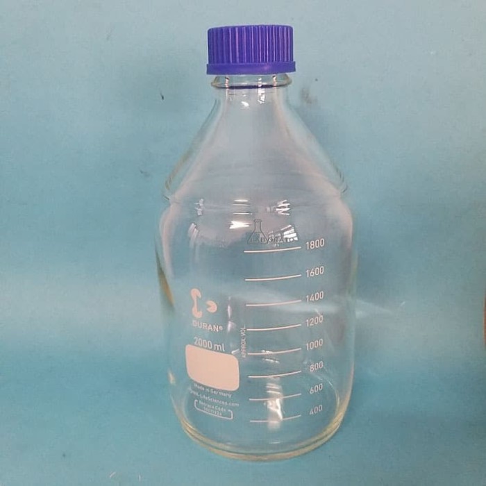 Jual BOTOL LABORATORIUM 2000ML LABORATORY BOTTLE 2000 ML BOTOL SAMPEL ...