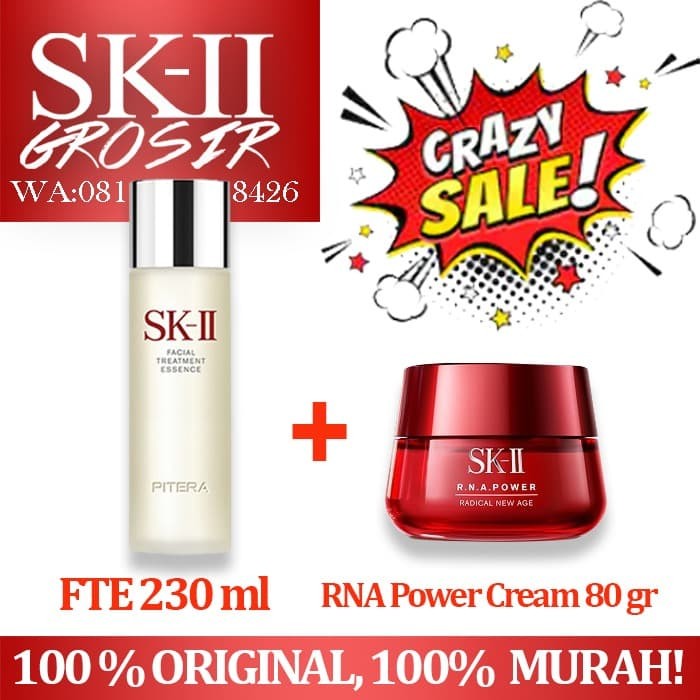 Jual SK-II/SK2/SKII/SK II FTE 230 ml + RNA Power Cream 80 gr - Jakarta Utara - SKII grosir ...