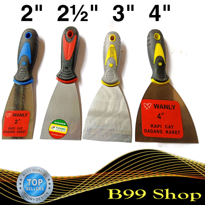 Jual Kapi Cat / Skrap Gagang Karet - 2 in - Kota Batu - bedak99 | Tokopedia