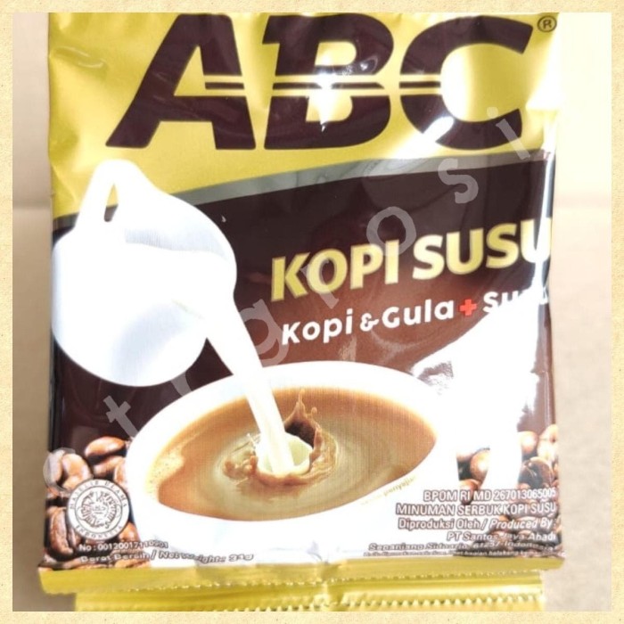 Jual ABC KOPI SUSU SACHET 10PCS X 31GR - Kota Bogor - CTR Grosir | Tokopedia