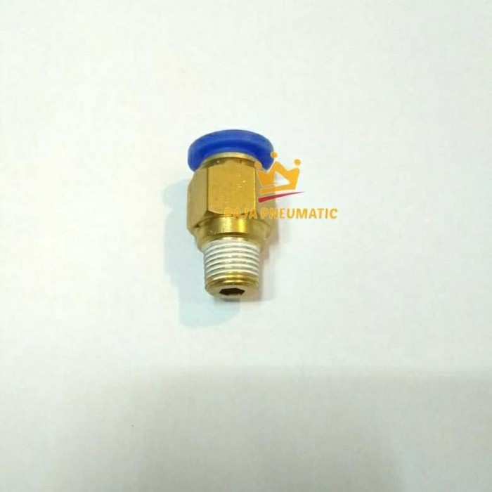 Jual FITTING NEPEL ANGIN LURUS SELANG 8 MM DRAT 1/8 TYPE PC 8 - 01 SNS ...