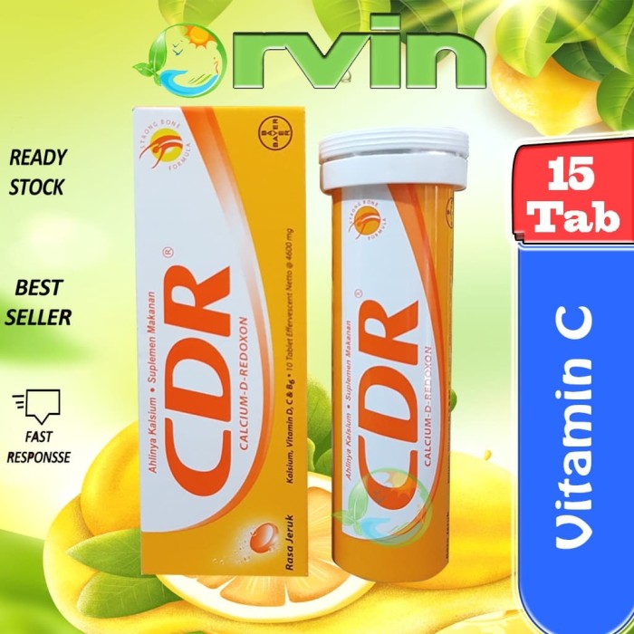 Jual CDR Rasa Jeruk 15 Tablet Effervescent Suplemen Tulang - Kab ... Jual CDR Rasa Jeruk 15 Tablet Effervescent Suplemen Tulang - Kab ...