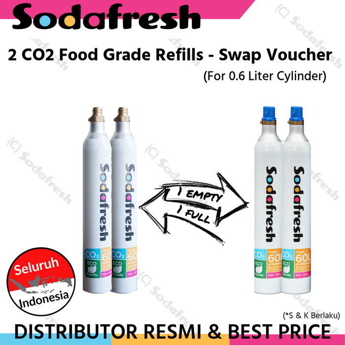 Jual CO2 Refill Voucher For Soda Maker (Food Grade) - 2 - Jakarta Pusat ...