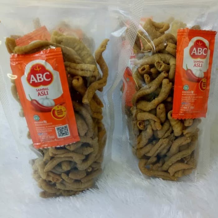 Jual Snack Keripik usus ayam balut tepung rasa balado pedas gurih ...