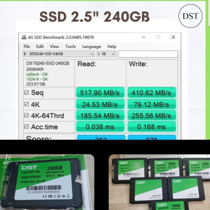 Jual ssd 240 gb garansi resmi 3 tahun hardisk ssd 240gb - 256 gb - Kab ...