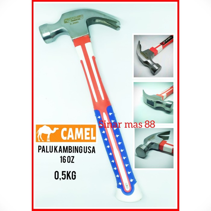 Jual PALU TUKANG 16 oz CAMEL FIBER - PALU KAMBING - MARTIL BESI - PALU ...