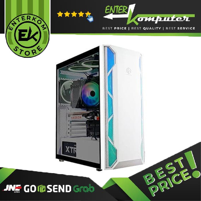 CUBE GAMING DUSTIN WHITE - ATX - LEFT SIDE TEMPERED GLASS - PSU COVER ...