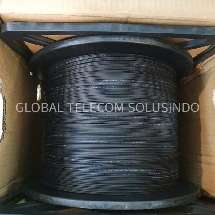 Jual Kabel Drop Core Optik / DW FO FTTH 2 Core SM / Drop Wire ...