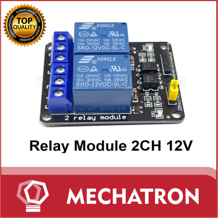 Jual Relay 2 Channel 12V 220V AC CH Module optocoupler High Quality ...
