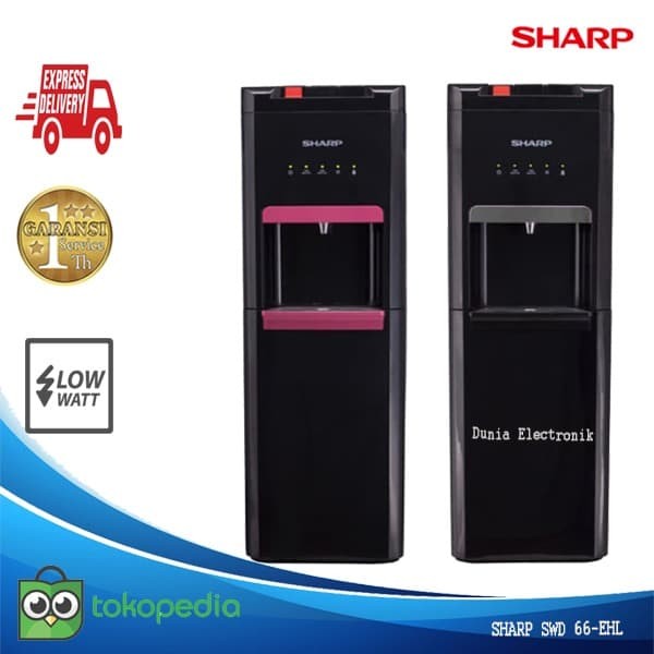 Jual Dispenser Sharp SWD 66 EHL Galon Bawah Panas Dingin Kompressor ...