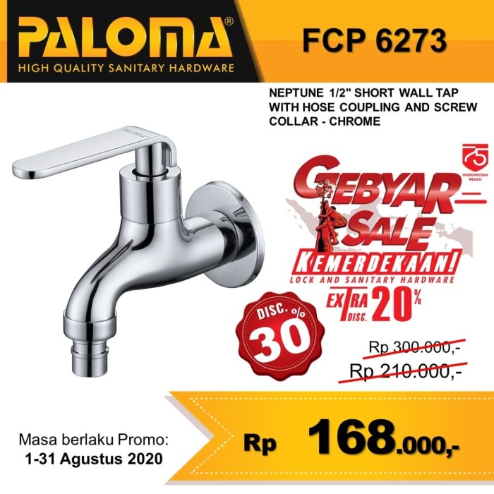 Jual FCP 6273 Keran Air PALOMA Kran Air Dingin Keran Tembok Keran ...