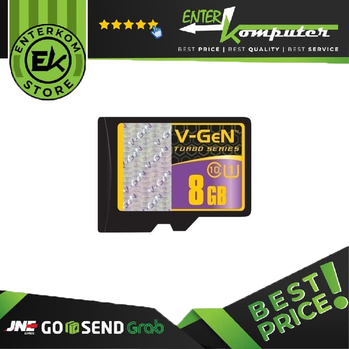 V-GeN Micro SD 8GB Turbo With SD Adapter - Enterkomputer Jual Beli ...