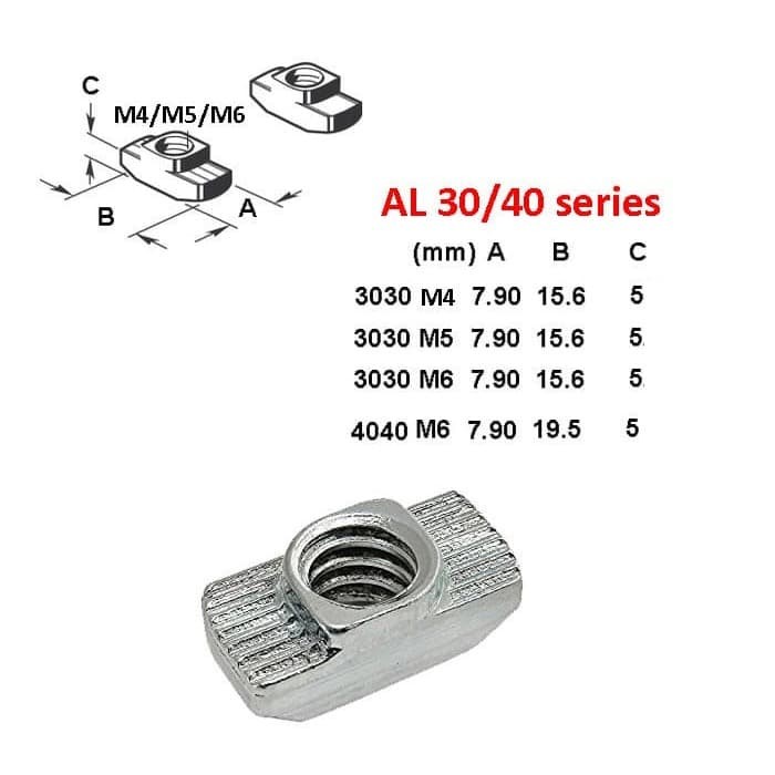 Jual T NUT M6 (series 40) - Jakarta Barat - 3DP Store | Tokopedia