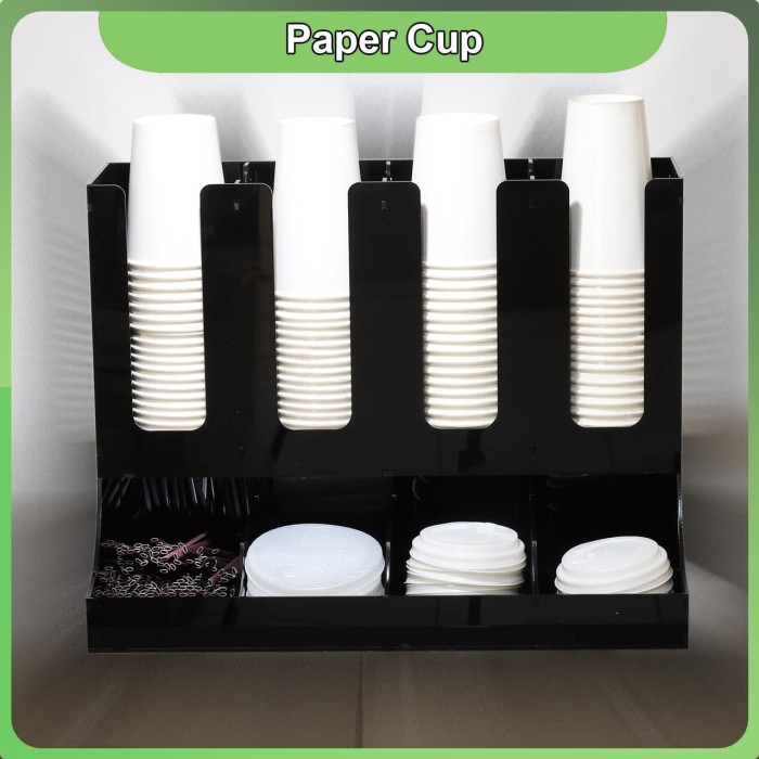 Jual Rak Paper Cup Organizer 9 Oz Multifungsi Isi 4 Slot - Jakarta ...