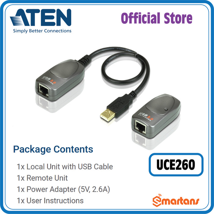 Jual Aten UCE260 - USB 2.0 Cat 5 Extender (up to 60m) - Jakarta Pusat ...