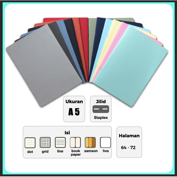 Jual buku tulis polos A5 book paper (blank/plain notebook) - himud, BP ... Jual buku tulis polos A5 book paper (blank/plain notebook) - himud, BP ...