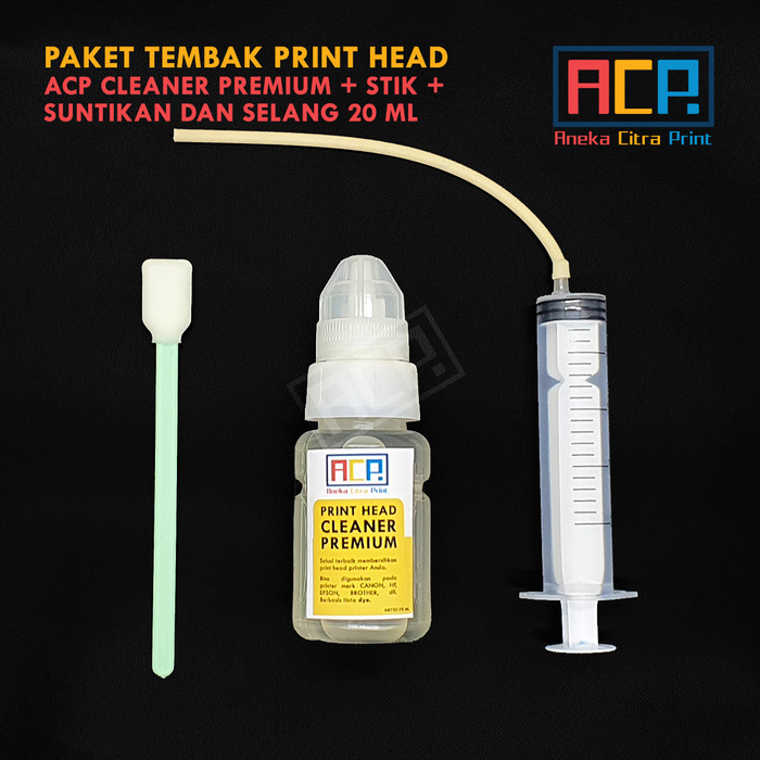 Jual Paket Tembak Print Head - Cleaner Premium ACP + Suntikan Selang ...