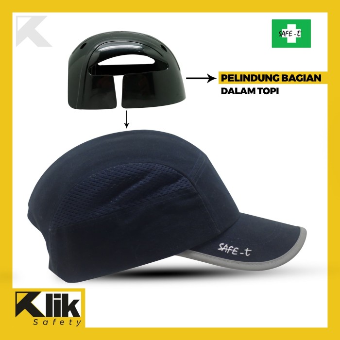 Jual Topi pelindung Sport bump Cap Safe T Reflective strip - Jakarta ...
