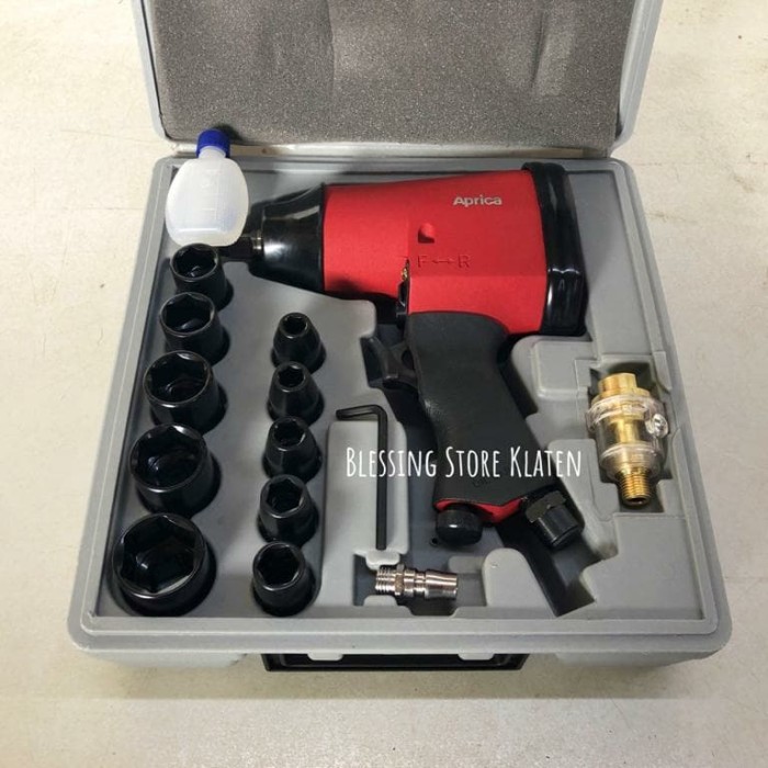 Jual AIR IMPACT WRENCH 1/2 INCH KIT SET / BOR ANGIN PEMBUKA BAN / CVT ...